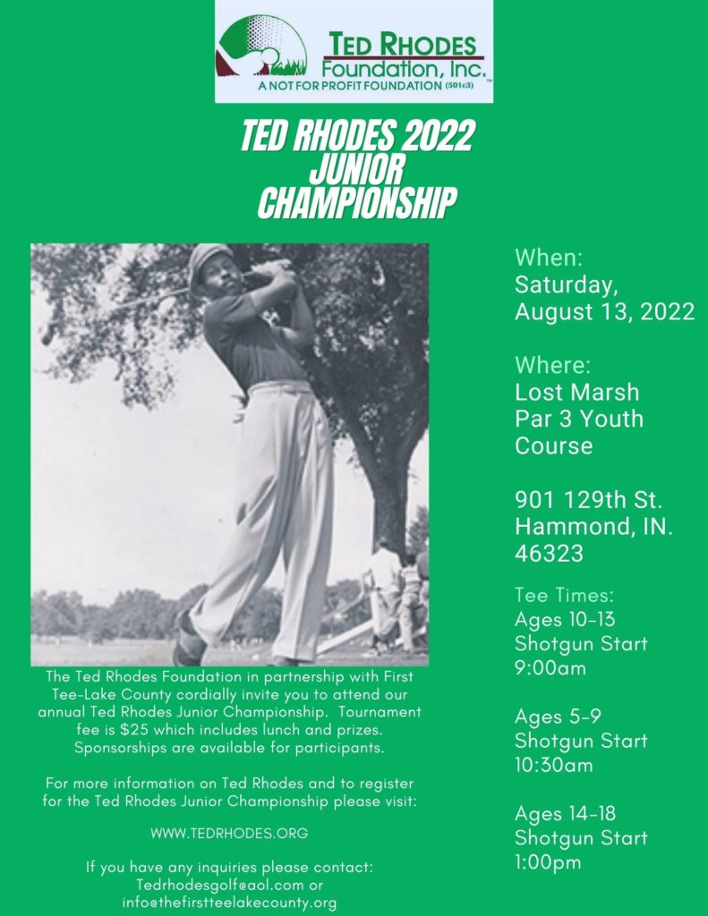 Junior Golf Championship-Hammond, IN - Ted Rhodes Foundation, Inc.